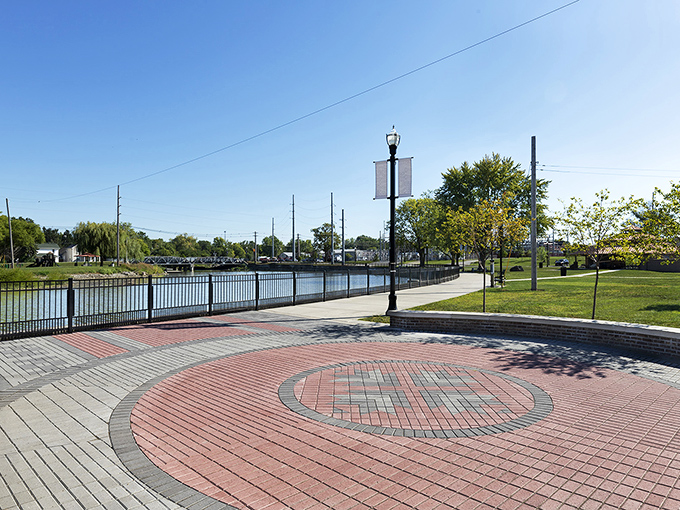 The riverside walkway offers peaceful views and thoughtful design, proving that sometimes the best entertainment is simply watching water flow by.