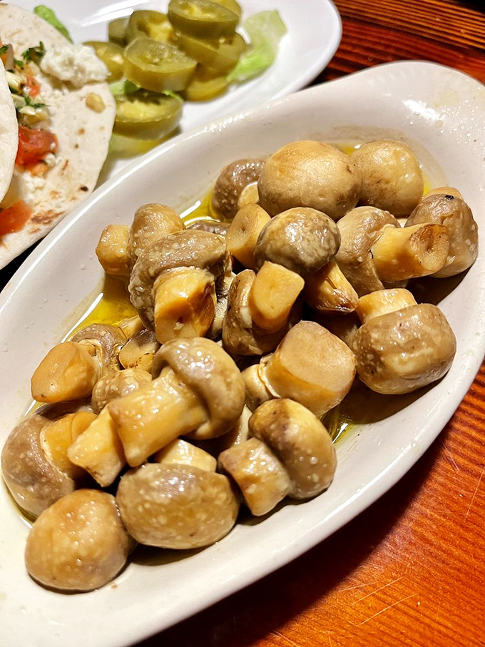 These mushrooms aren't just saut&eacute;ed&mdash;they're transformed. Swimming in buttery goodness, they've found their true calling as steak's perfect companion.