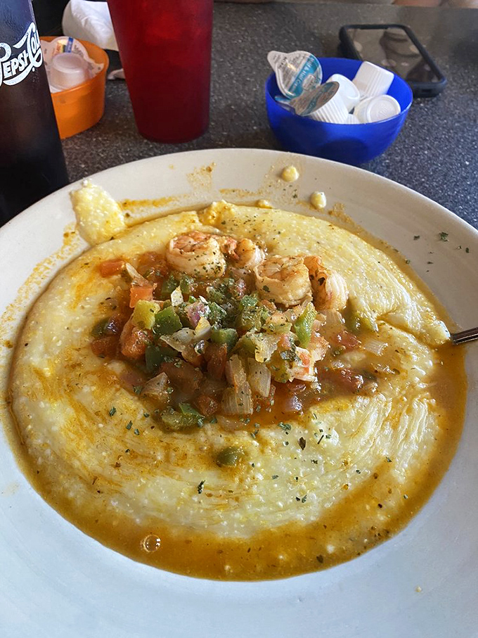Shrimp and grits: The South's gift to breakfast tables everywhere. This creamy, savory bowl proves that grits can indeed change lives.