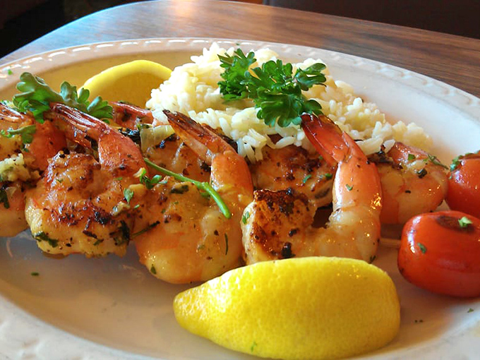 These perfectly seasoned shrimp prove Dutch Valley isn't just a breakfast powerhouse &ndash; their lunch game deserves equal billing in the culinary spotlight.