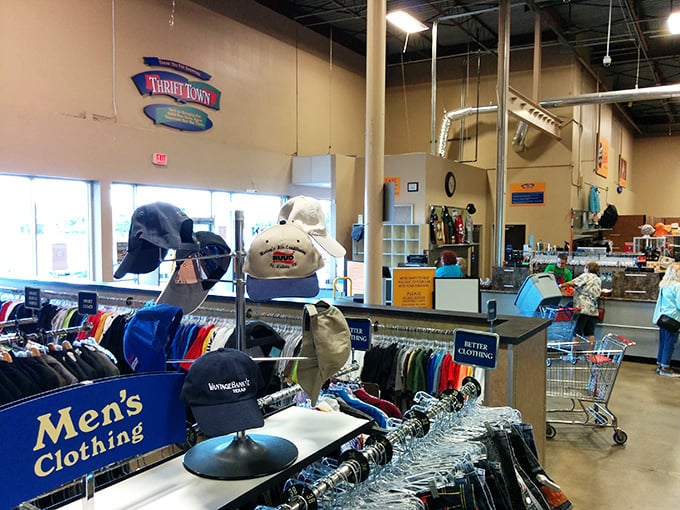 The spacious interior makes treasure hunting comfortable. No elbow-bumping or aisle-cramming in this secondhand paradise.