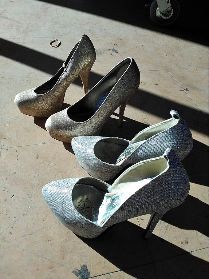 Cinderella had a fairy godmother; you have the Goodwill Clearance Center, where glass slippers come in pairs and cost less than a latte.