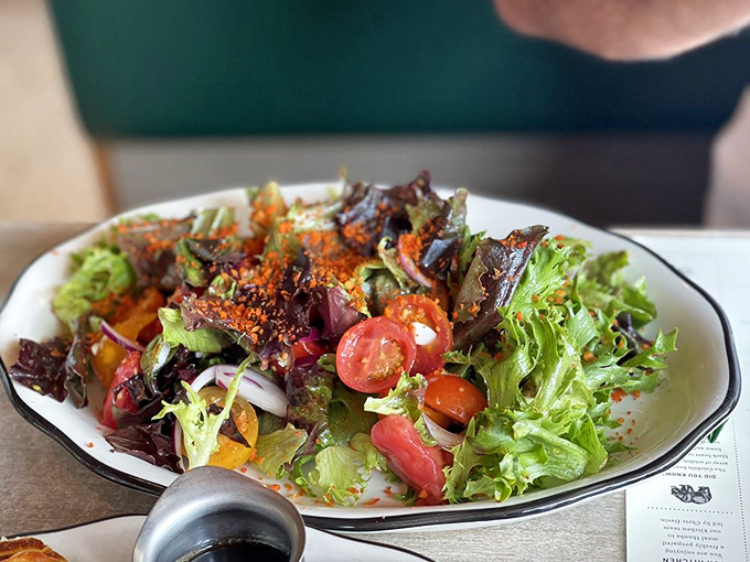 A salad that actually deserves to be called a meal. Fresh enough to make you temporarily forget about those skillet dishes you just saw.