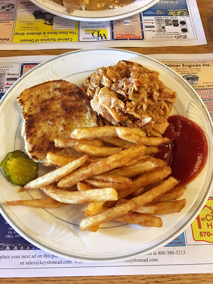 The perfect harmony of crispy golden fries, tangy pickle, and hearty meat&mdash;comfort food's greatest hits album on a single plate.