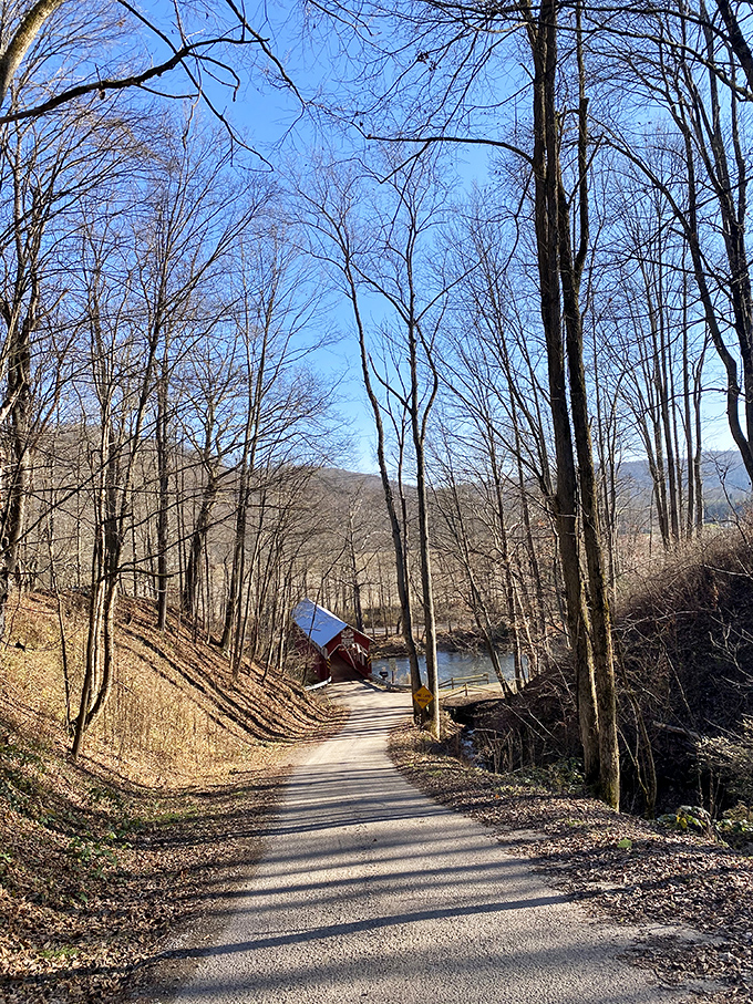 The approach to the bridge offers that rare moment of anticipation, like the seconds before tasting a famous chef's signature dish.