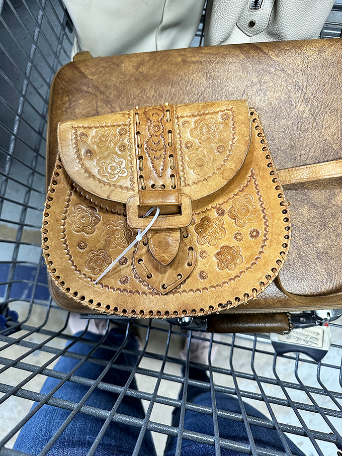 A handcrafted leather purse with character and stories to tell. Some finds are so good you'll want to high-five strangers nearby.