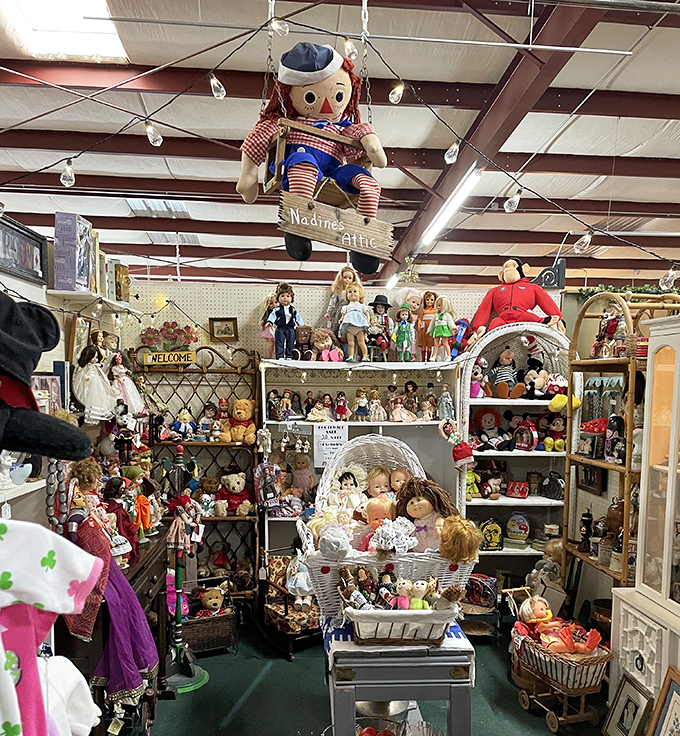 Raggedy Ann's extended family reunion is in full swing! This collection of vintage dolls brings back childhood memories faster than finding your old report cards.