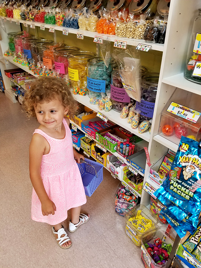 The look of pure wonder on a child's face&mdash;the universal expression that appears when confronted with wall-to-wall candy options.
