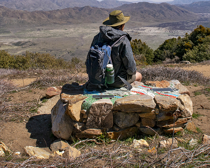 Hikers at Volcan Mountain Trailhead are rewarded with breathtaking desert vistas &ndash; a reminder of Southern California's dramatic topography.