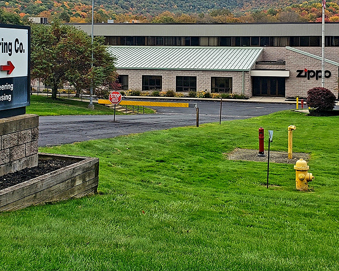 The Zippo facility represents Bradford's industrial heritage, where iconic American products have been manufactured for generations.