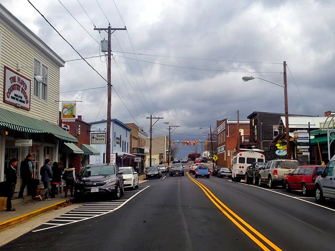 Rain-washed streets and colorful storefronts create Floyd's picture-perfect downtown. Even cloudy days can't dampen this town's vibrant spirit.