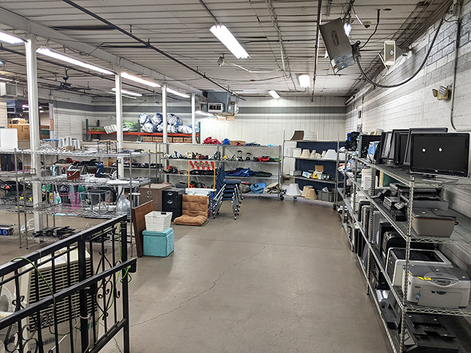 The back room bonanza! Where appliances and electronics go for their second act&mdash;it's like backstage at the gadget retirement show.