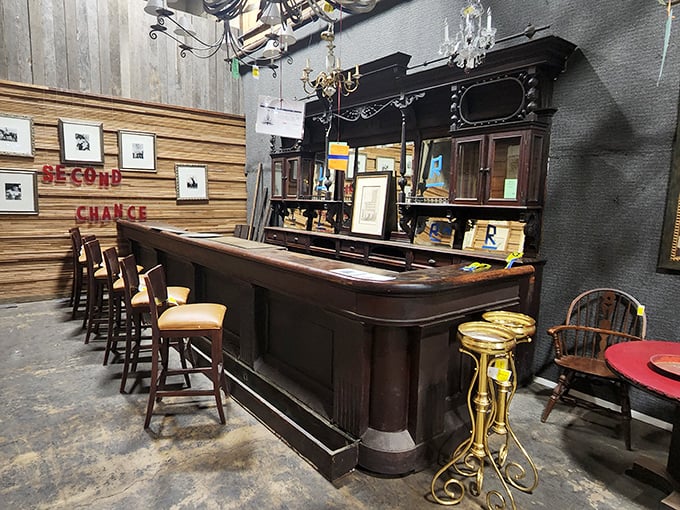 Not just a bar, but a time portal to when ordering "the usual" meant something stronger than a pumpkin spice latte&mdash;complete with stools for all your imaginary Prohibition-era friends.