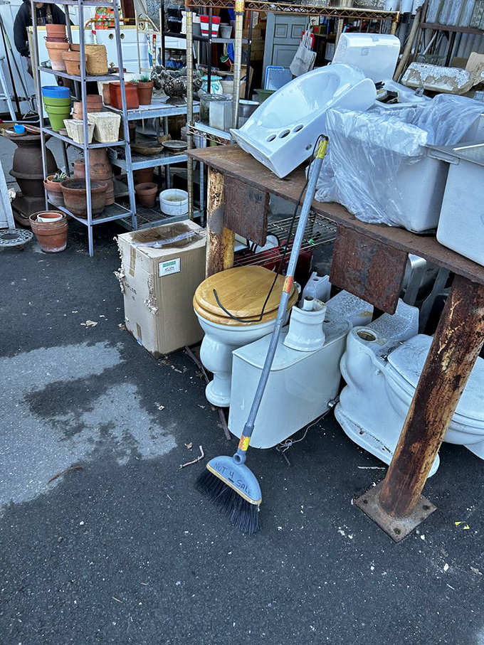 Bathroom fixtures with more character than most modern homes. That clawfoot tub has hosted more bubble baths than your favorite celebrity's spa.