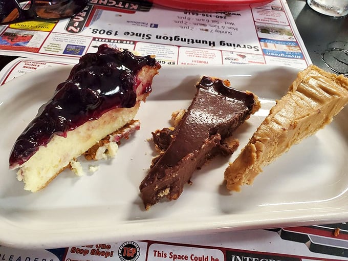 The pie flight of your dreams—because choosing just one slice is like picking a favorite child. Each one tells a different sweet story.