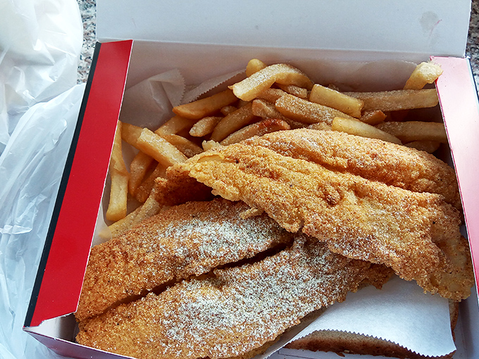This catfish and fries combo isn't just a meal&mdash;it's edible architecture with a PhD in crunchology. Worth every delicious calorie!
