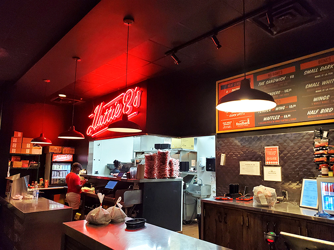 Where the magic happens&mdash;under the glow of that neon sign, chicken transforms from ordinary to extraordinary.