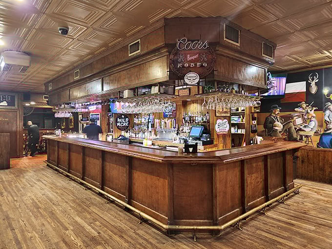 The bar where countless deals have been sealed, stories swapped, and friendships forged over amber glasses of liquid courage.