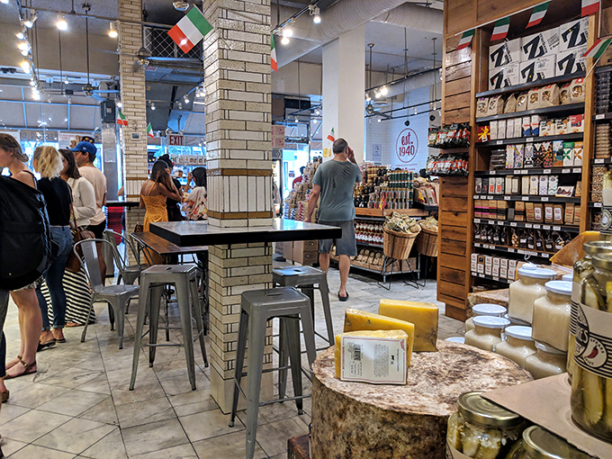 Murray's interior combines industrial elements with warm touches, creating a space where serious cheese enthusiasts and curious newcomers feel equally welcome.