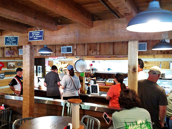 Where locals and travelers come together at the counter, united by the universal language of "I'm about to eat something amazing."