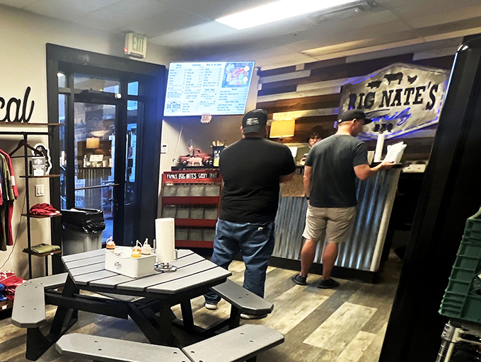 The pilgrimage to the counter &ndash; two customers about to have a day-changing experience. You can almost smell the anticipation.