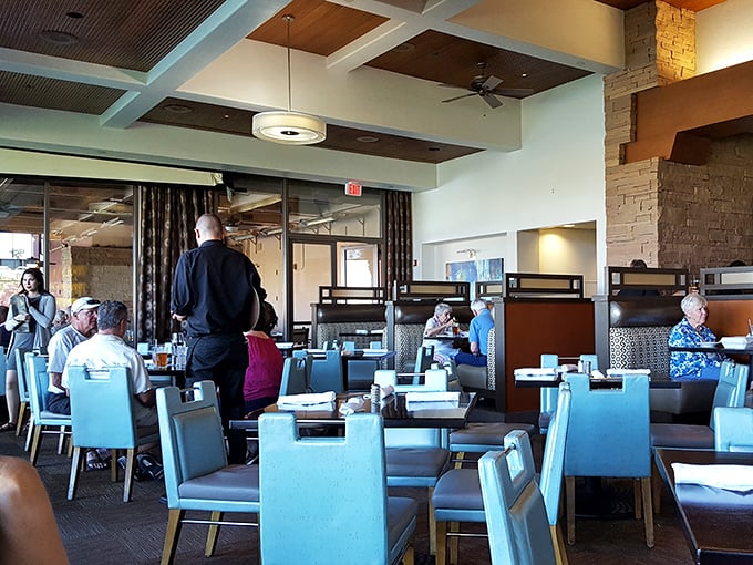 The dining room hums with the best kind of energy&mdash;conversations, clinking glasses, and the occasional gasp of delight when food arrives.