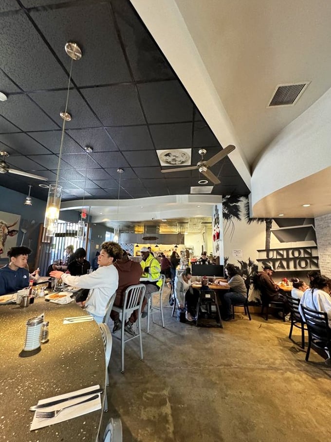 Where breakfast dreams come true &ndash; a bustling dining room filled with the happy murmur of satisfied morning people.