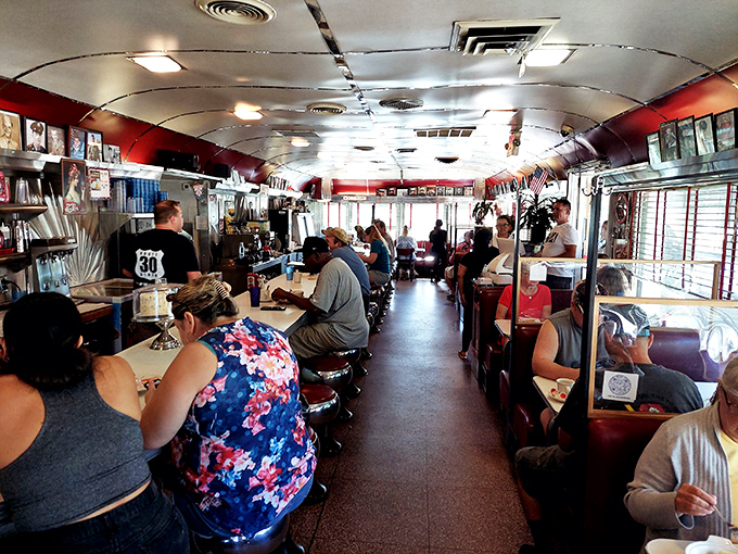 A full house at breakfast is the most reliable restaurant review you'll ever need. These folks didn't wake up early for mediocre pancakes.