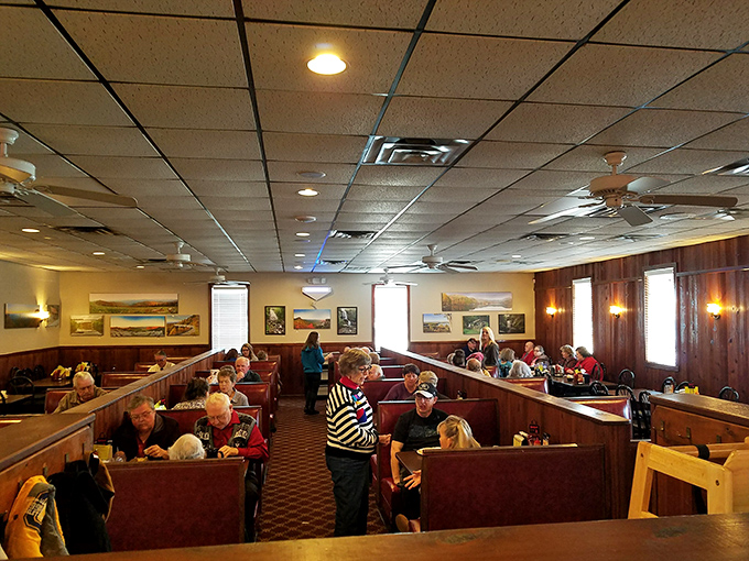 The dining room hums with the sound of happiness&mdash;forks against plates, laughter between bites, and the occasional reverent silence.