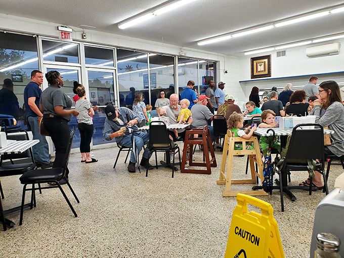 The dining room hums with conversation and the occasional laugh &ndash; proof that good food brings people together better than any social media platform.