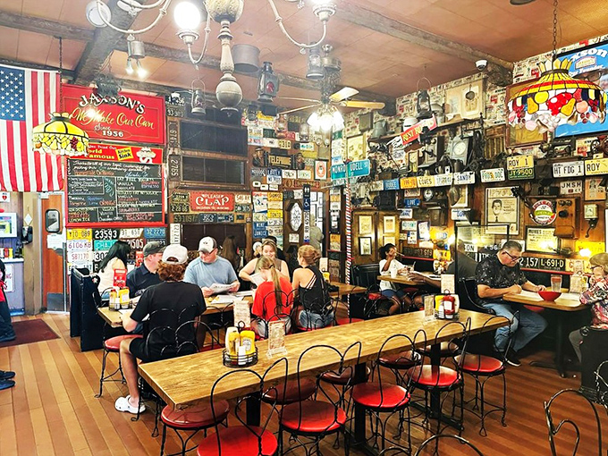 The tables may be communal, but the ice cream experience is deeply personal. Everyone's on their own journey to brain freeze.
