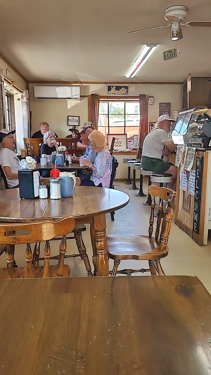 Where locals gather to solve the world's problems over coffee and comfort food, proving that the best think tanks have biscuits.