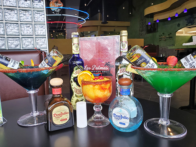 The margaritas at Las Palmas don't just arrive at your table&mdash;they make an entrance, dressed to impress in glasses bigger than some small apartments.