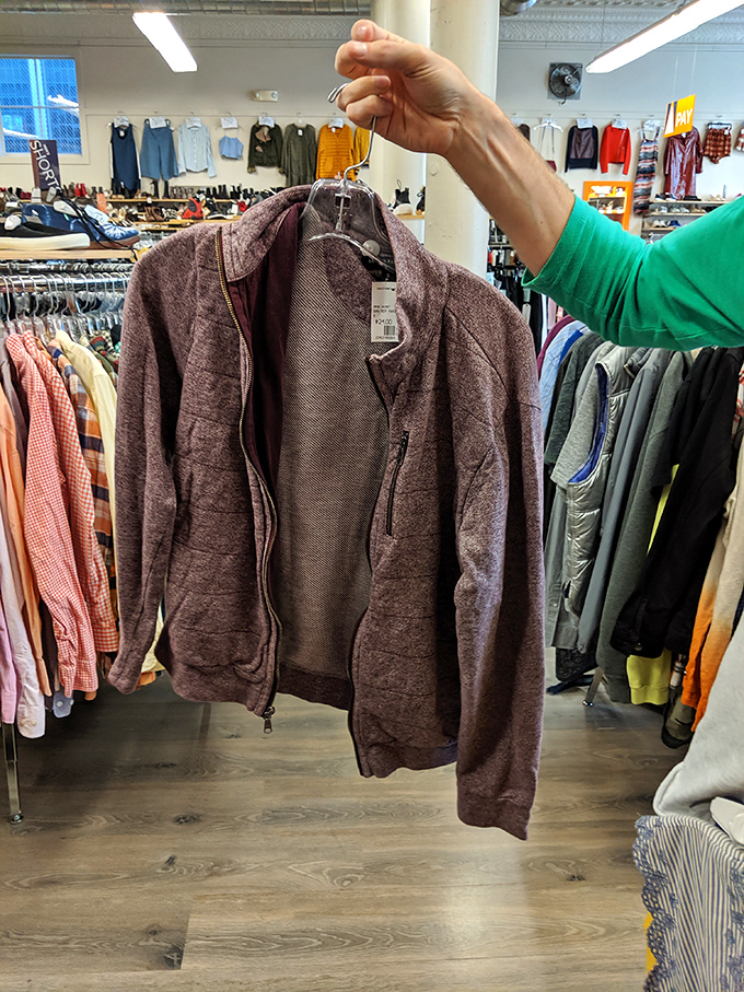 "Could this be the one?" That moment when you find the perfect jacket that looks brand new but costs less than dinner for two.
