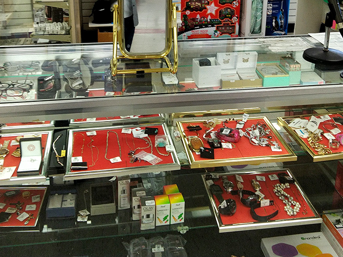 The jewelry counter offers glittering possibilities &ndash; one person's forgotten accessory becomes another's conversation-starting treasure.