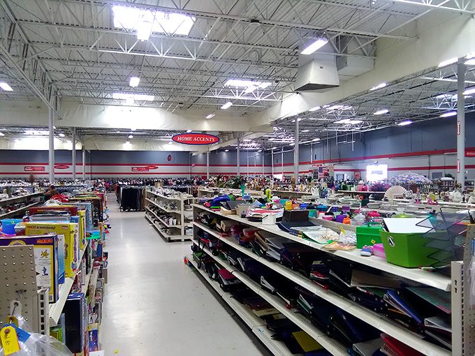 A wonderland of organization waiting to happen. Marie Kondo would lose her mind in this home accents aisle.