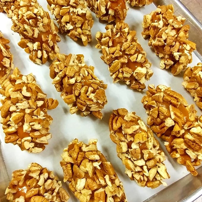 Geometry never tasted so good. These perfectly arranged peppermint bark pieces prove that sometimes, the most satisfying things in life come in squares.