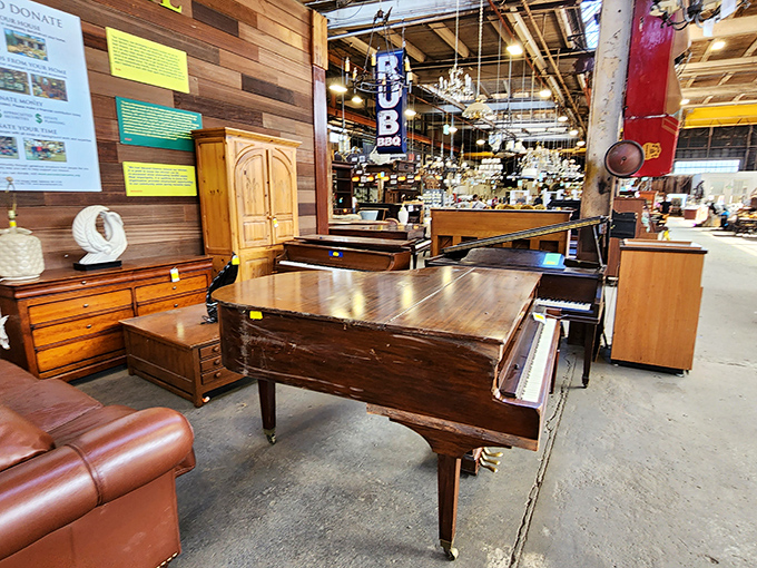 That grand piano isn't just an instrument&mdash;it's a time machine waiting to transport some lucky buyer's living room back to an era of elegance.