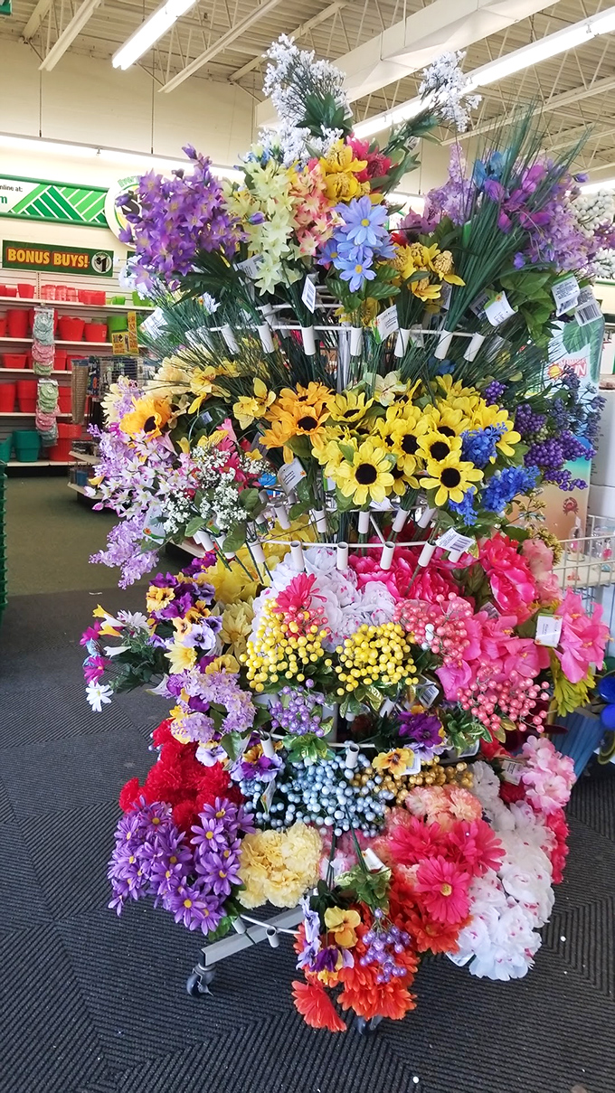 A bouquet explosion that rivals Michigan's spring wildflowers! These never-wilt blooms bring perpetual color without the need for green thumbs. 