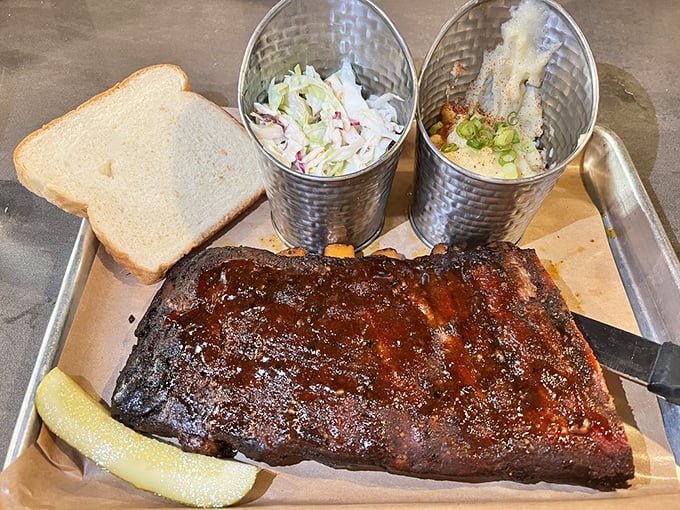 Ribs that make you forget table manners exist. When barbecue sauce on your chin becomes a badge of honor rather than a social faux pas.