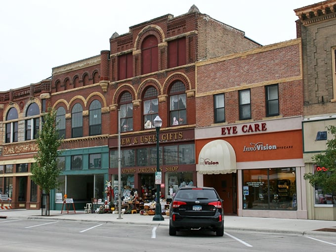 Downtown shops occupy buildings with character that new construction can only dream about, offering everything from eye care to treasures you didn't know you needed.