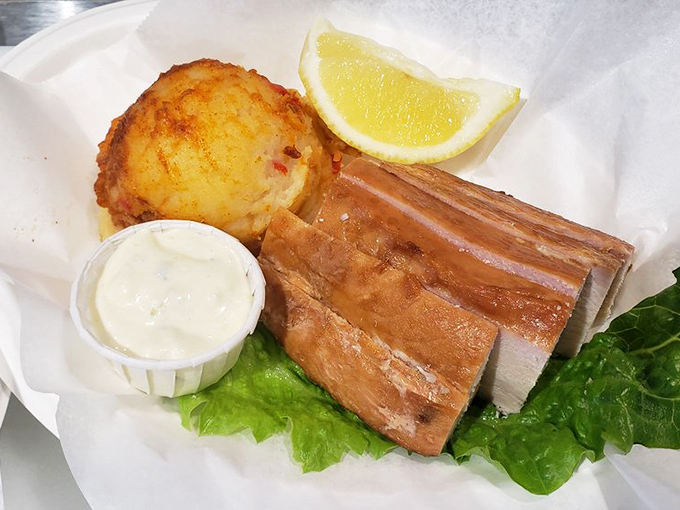 Smoked albacore so perfectly prepared it could convert the most dedicated landlubber into a seafood enthusiast.