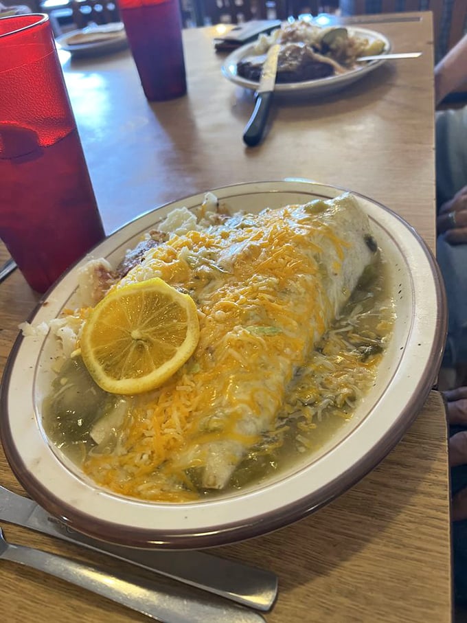 This isn't just a breakfast burrito&mdash;it's a sleeping bag of cheese and green chile that your taste buds want to camp in forever.