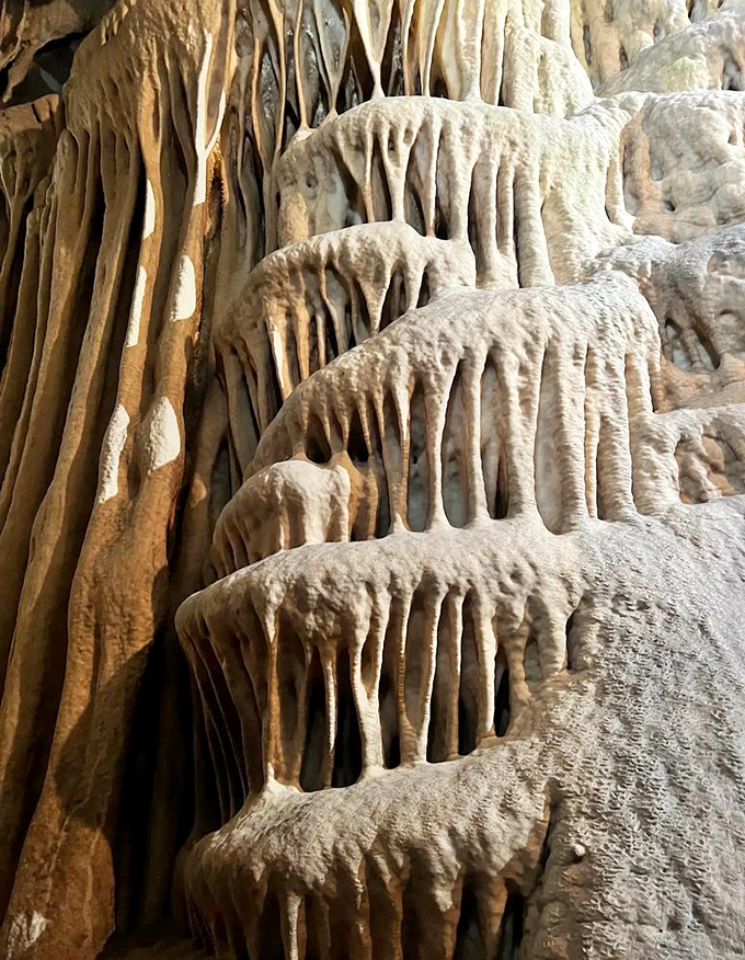 Nature's drippy masterpiece&mdash;these formations grow at the breakneck speed of one cubic inch per century. Michelangelo would've been jealous of the results.