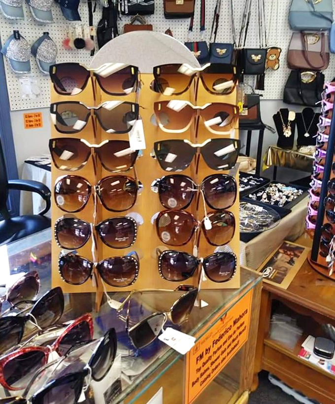 Sunglasses galore! Find your perfect summer look without the designer price tag that requires a second mortgage.