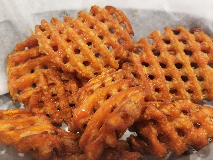 These aren't just any sweet potato waffle fries&mdash;they're crispy, latticed works of art that somehow improve on potato perfection.