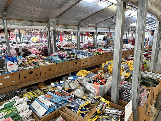 A bargain hunter's paradise of tools and gadgets where you'll find yourself thinking, "I don't know what that does, but I suddenly need it in my life."