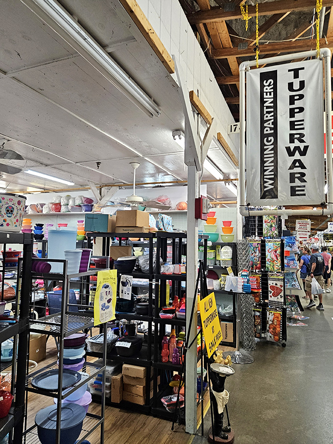 Tupperware heaven&mdash;where container lids actually match their bottoms, a rare phenomenon in most American households.