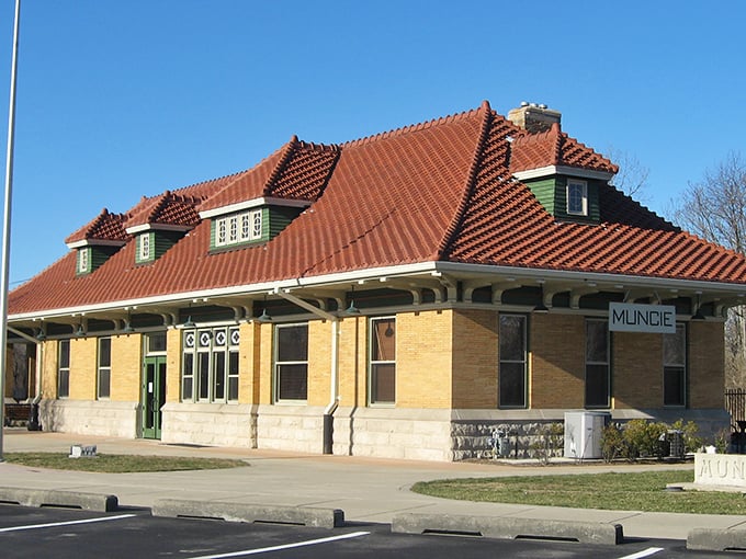 This historic train depot has found new purpose, much like retirees who discover Muncie's affordable lifestyle offers unexpected second acts.