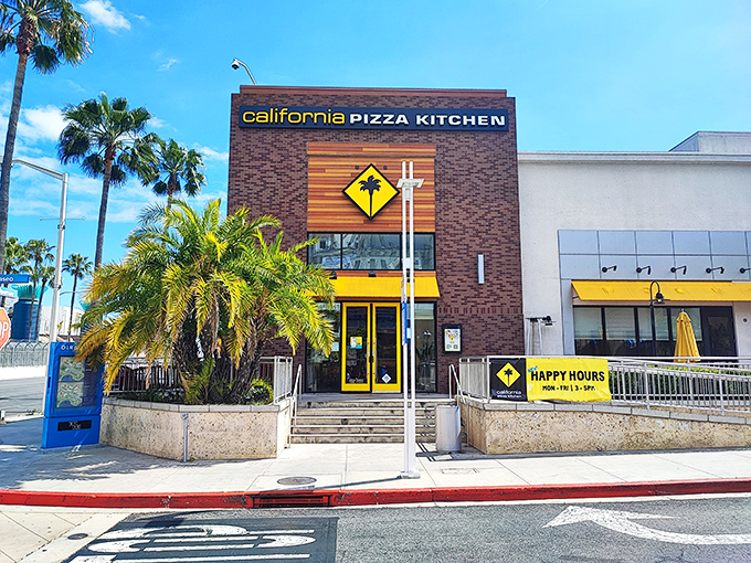 Palm trees and pizza &ndash; this beachside CPK location captures the essence of California dining in one perfect snapshot.